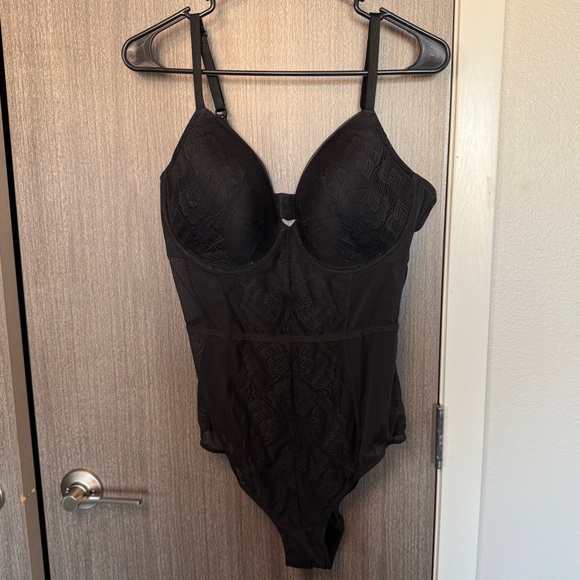 Auden | Tops | Auden Black Lace Bodysuit | Poshmark